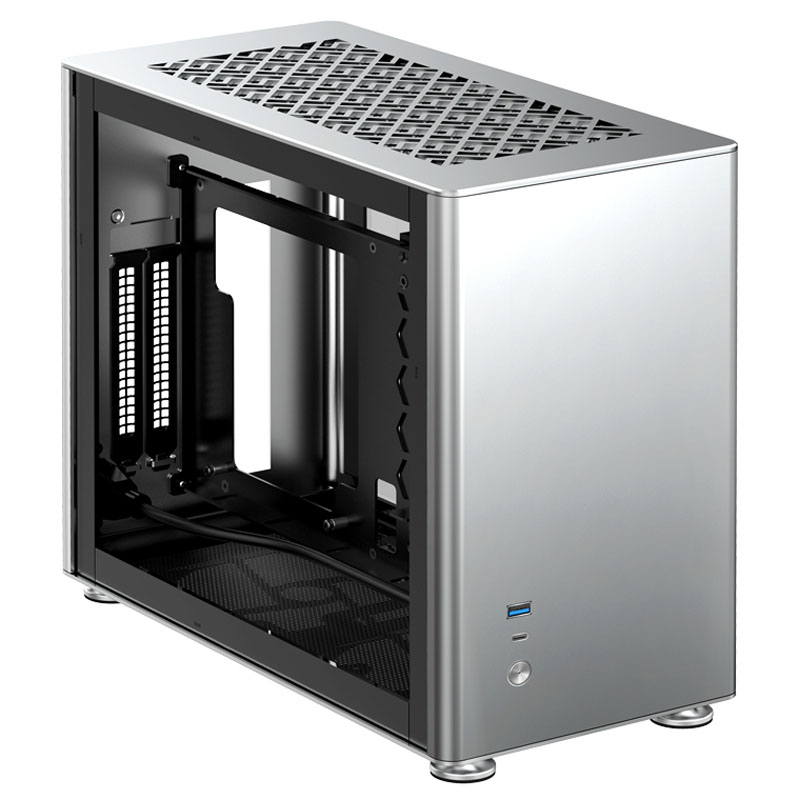 Obudowa Jonsbo A4 Mini-ITX Tempered Glass Silver :: Hard-Pc.pl