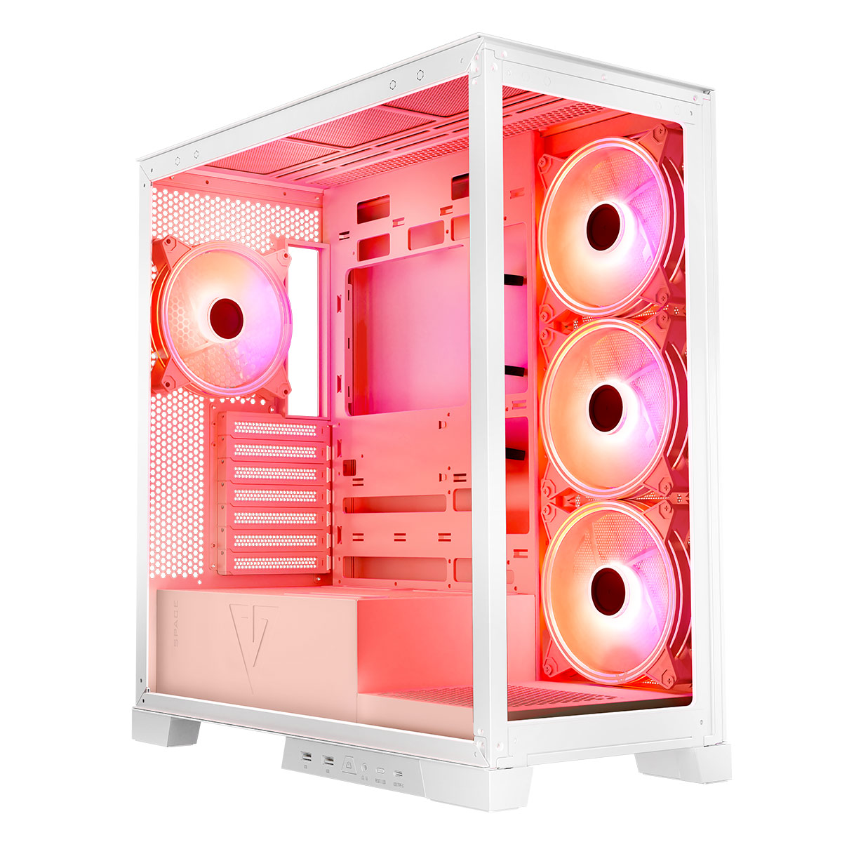 Obudowa Modecom Volcano Space Apex ARGB Midi White - Hard-Pc.pl