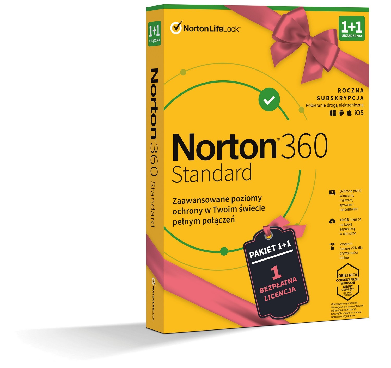 Program antywirusowy Norton 360 Standard BOX PL 1 + 1 - device ...