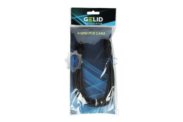 Przedłużacz Gelid PCI-E 6+2pin 30cm czarny :: Hard-Pc.pl