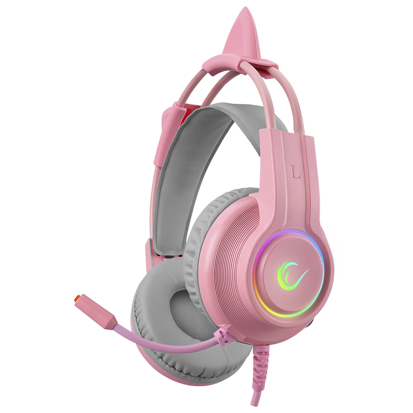 Słuchawki Rampage RM-K91 X-CATTY Pink USB 7.1 RGB - Hard-Pc.pl