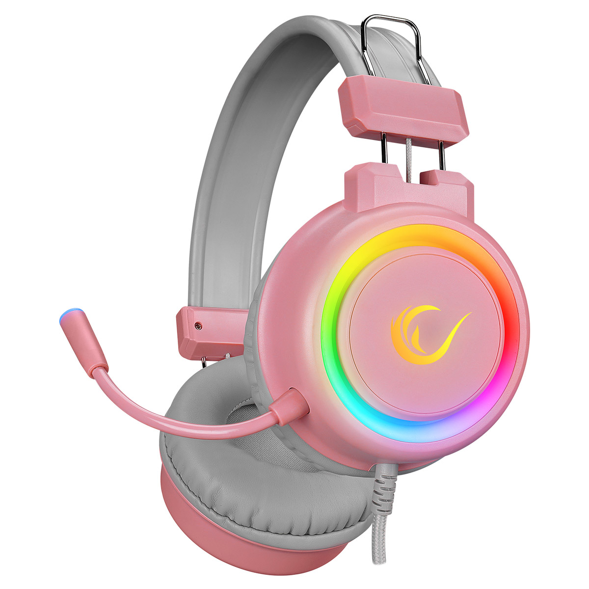 Słuchawki Rampage SN-R10 ALQUIST Pink RGB - Hard-Pc.pl